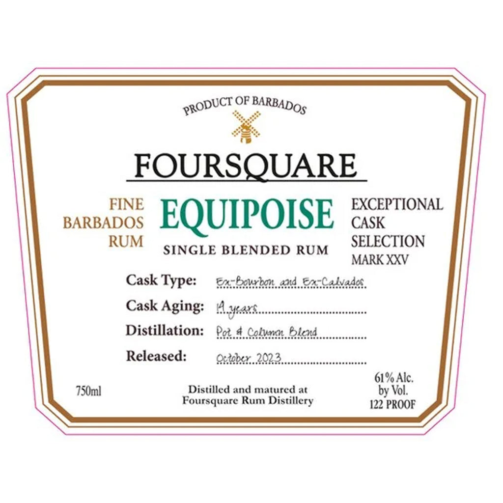 Foursquare Equipoise 14 Year Rum – Chips Liquor