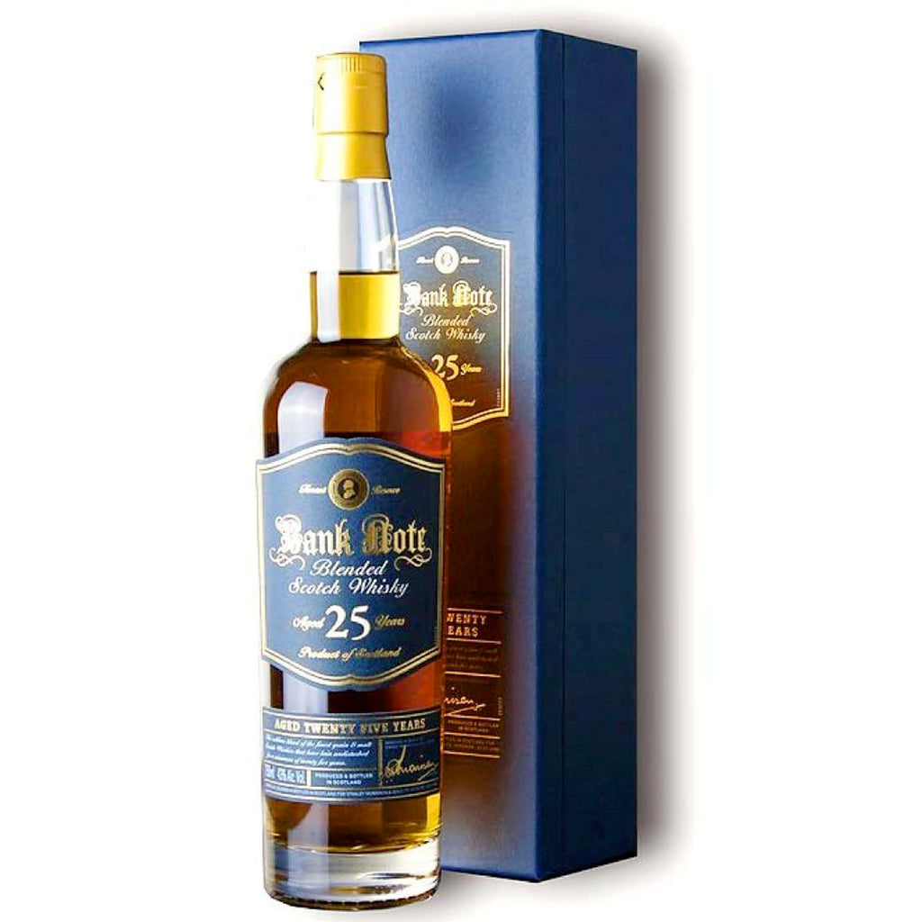 Bank Note 25 Yr Blended Scotch – Chips Liquor