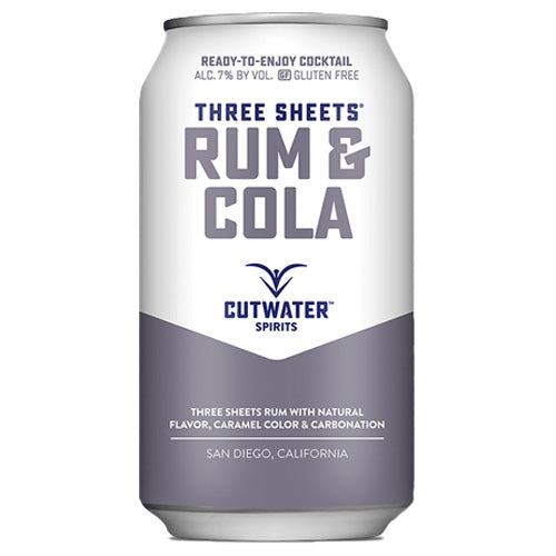 Cutwater Three Sheets Rum & Cola Cocktail – Chips Liquor