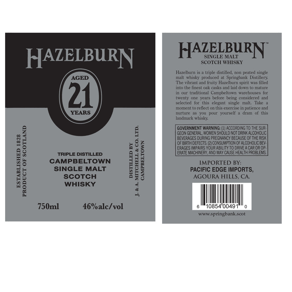 Hazelburn 21 Year Scotch Whisky 2022 Release – Chips Liquor